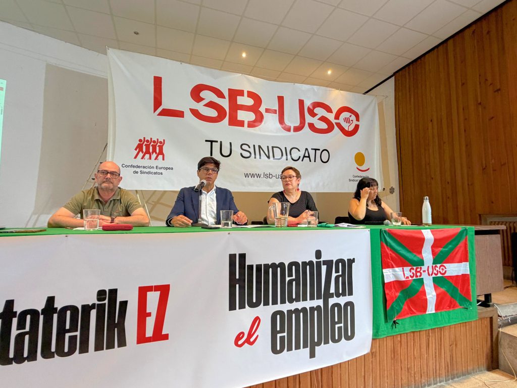 Pérez participa en la asamblea de LSB-USO Euskadi para trazar la hoja ...